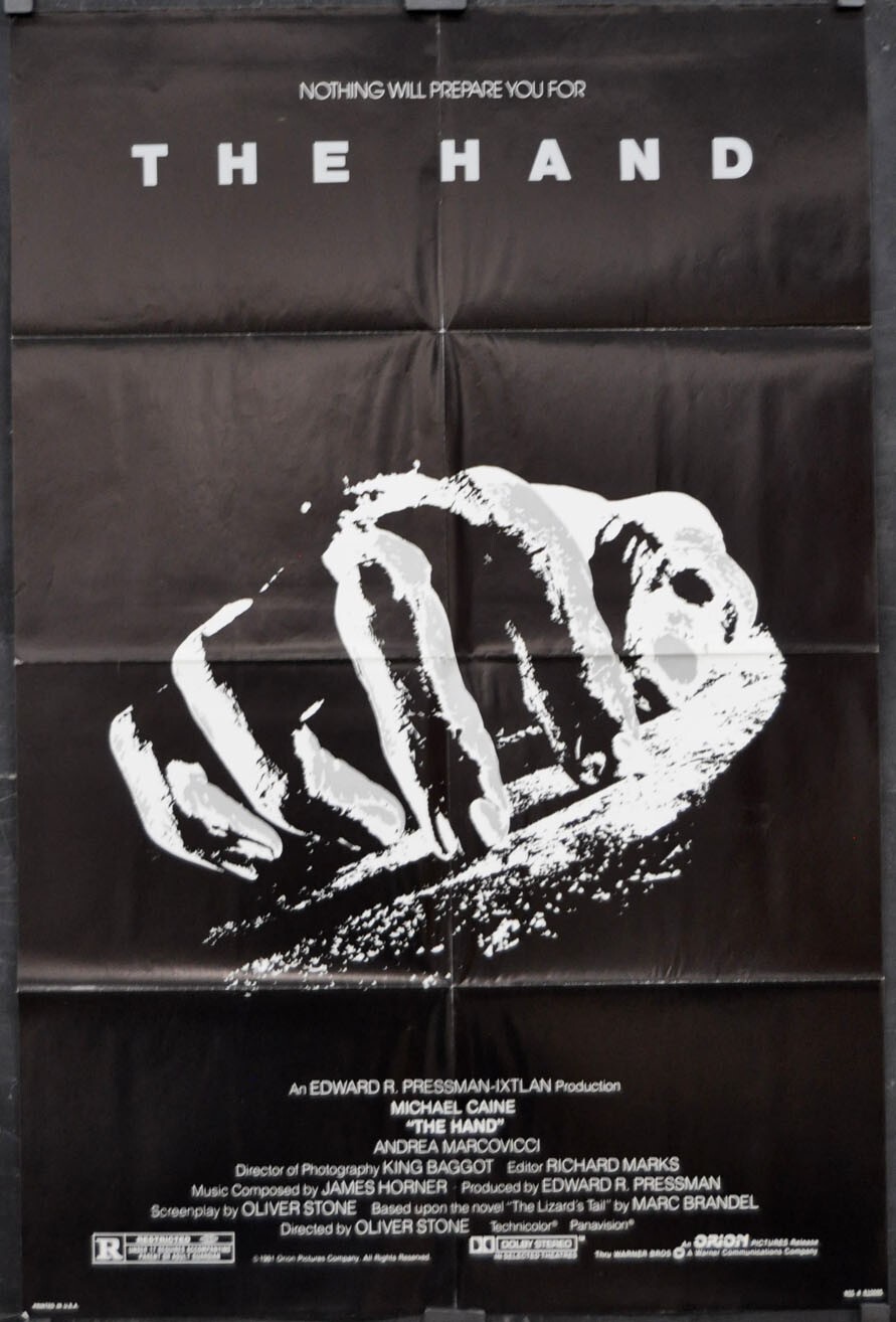 Hand 1981 ORIG 27X41 MOVIE POSTER MICHAEL CAINE ANDREA MARCOVICCI ...