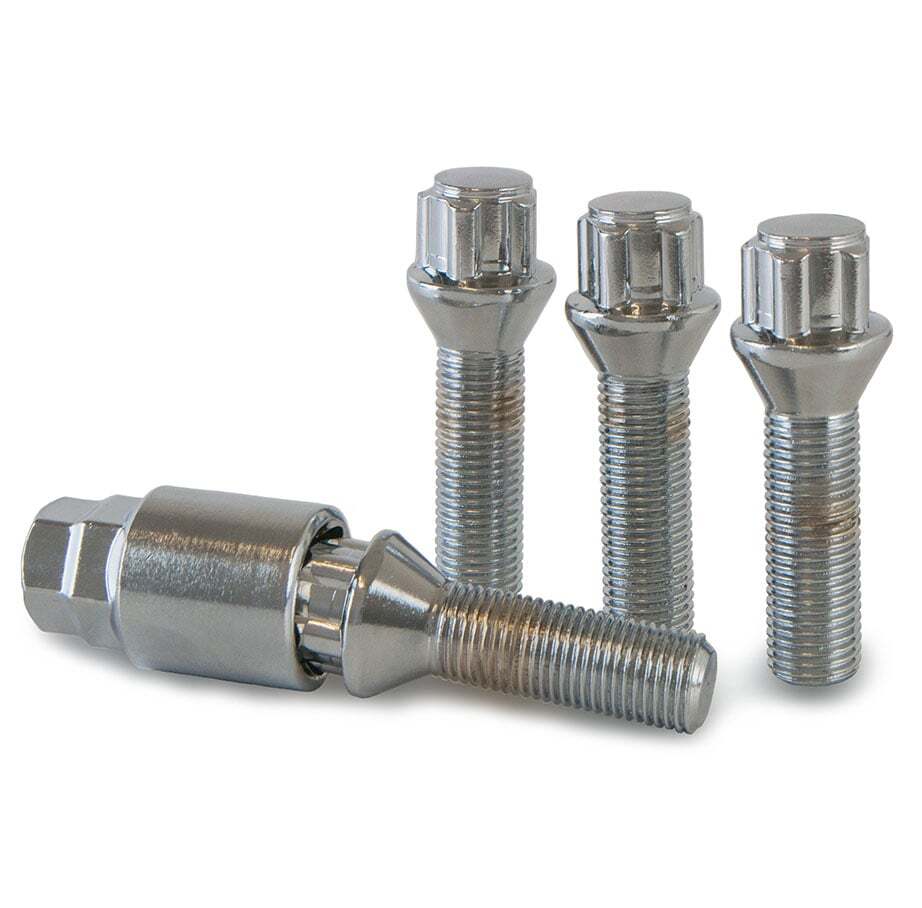 40mm Locking Wheel Bolts For Renault Clio 200 - Use with Wheel Spacers ...