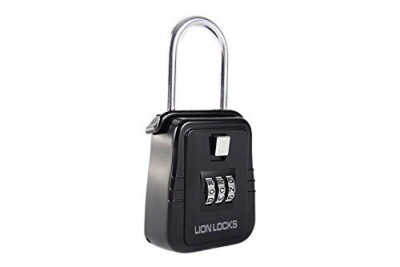 Hanging Lock Box/Padlock with Alpha Key Style 3 Key Capacity Lion Locks ...