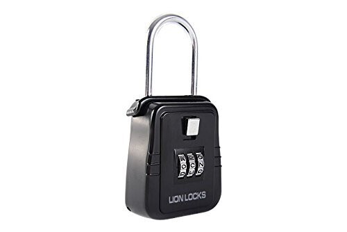 Hanging Lock Box/Padlock with Alpha Key Style 3 Key Capacity Lion Locks ...