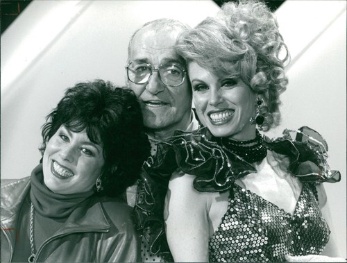 Actress Ruby Wax with Jim Bowen and Joanna Lumley - Vintage Photograph ...