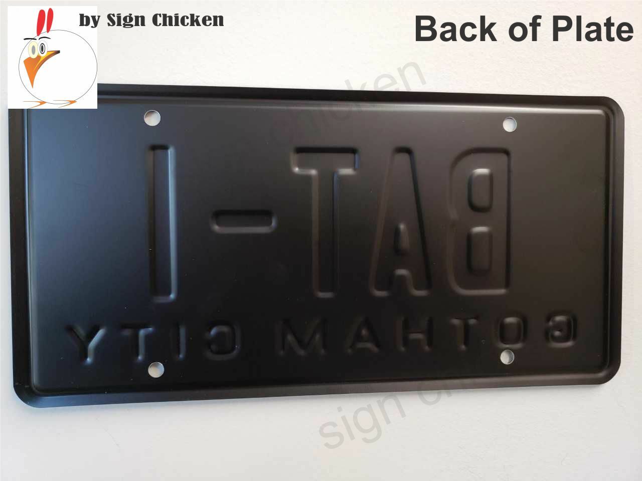 Batman / 1966 Batmobile / BAT-1 *EMBOSSED * Replica Prop License Plate ...