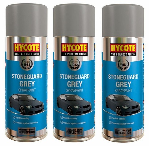 3x Hycote Grey Fast Drying Aerosol Spray Paint 400ml XUK475 Car Metal ...