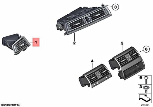 For BMW Genuine Dashboard Air Vent Right Outer 64229166890 | eBay