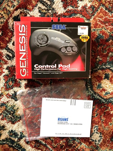 Sega Genesis Control Pad Controller 3-Button Box And Inserts Only NO ...