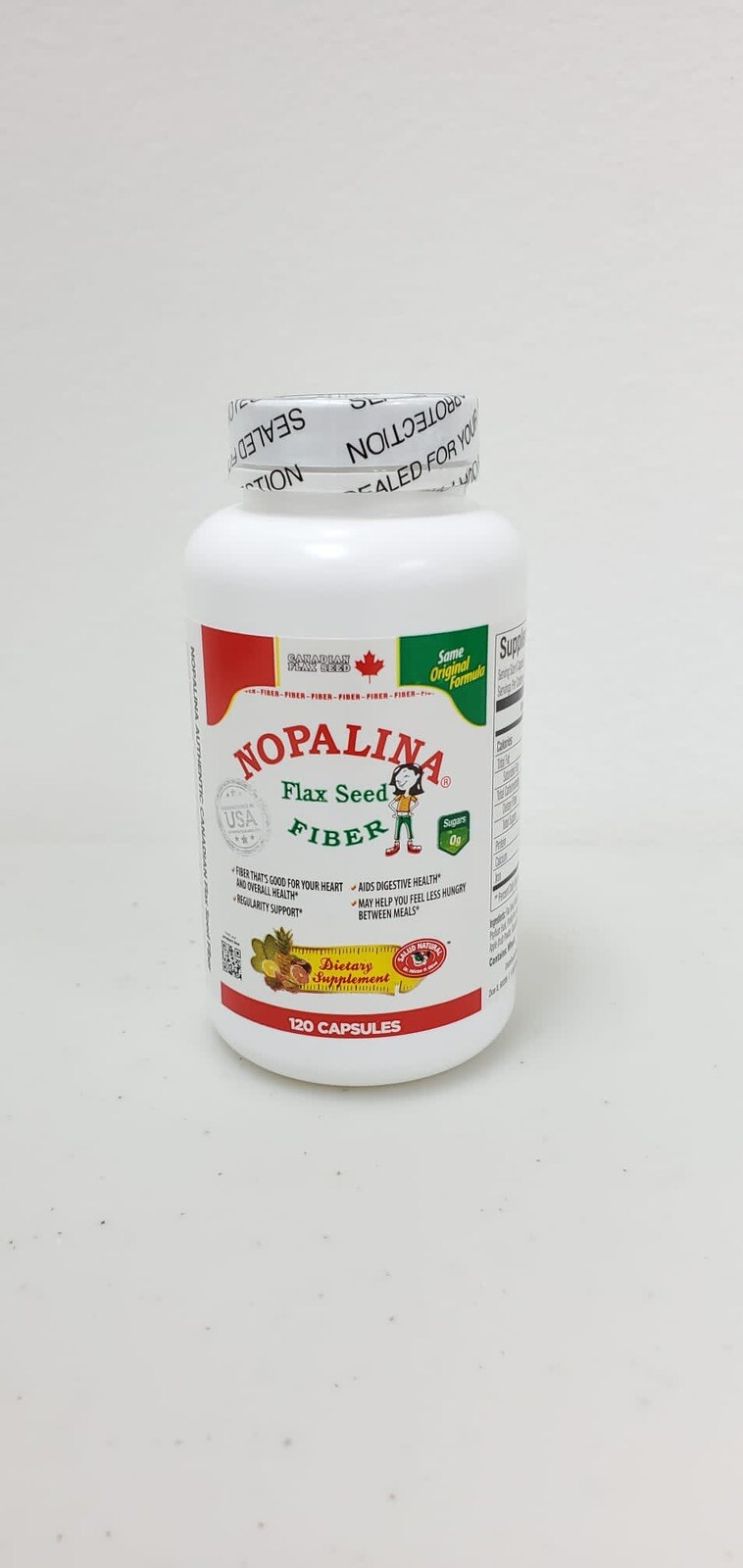 2 X Nopalina Flax Seed Fiber Dietary Supplement 120 Capsules | eBay