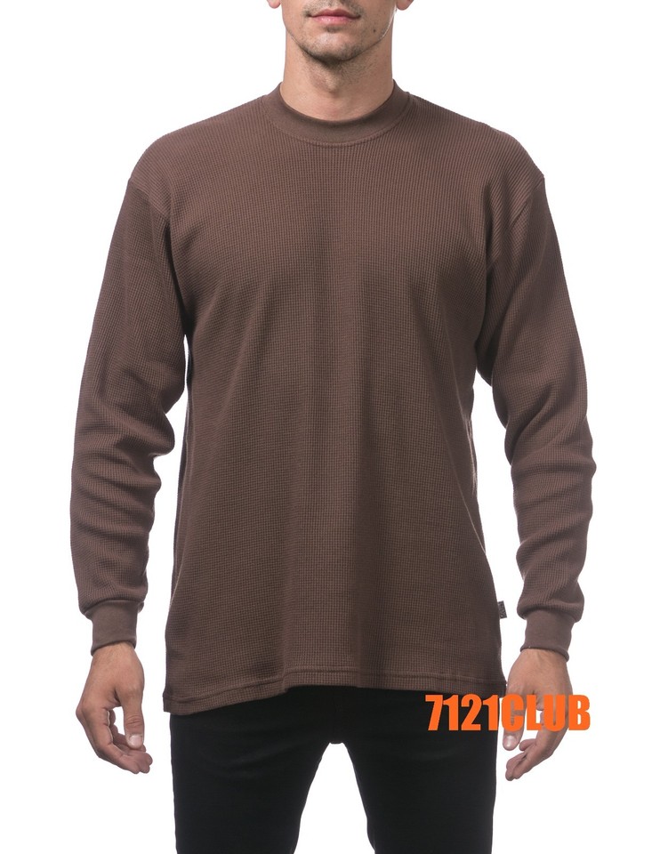 PRO CLUB THERMAL T SHIRTS PROCLUB MEN HEAVYWEIGHT LONG SLEEVE SHIRT BIG ...