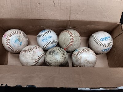7 Softballs Lot Used Multiple Sizes | eBay