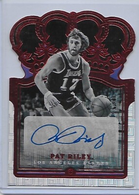 2021-22 Crown Royale Autograph PAT RILEY HOF Los Angeles Lakers Red ...