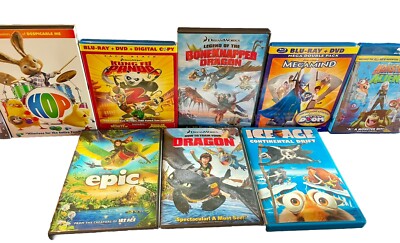 Lot Of 10 Dreamworks Animated Kids & Family Blu-ray/Dvd Movies/3-D ...