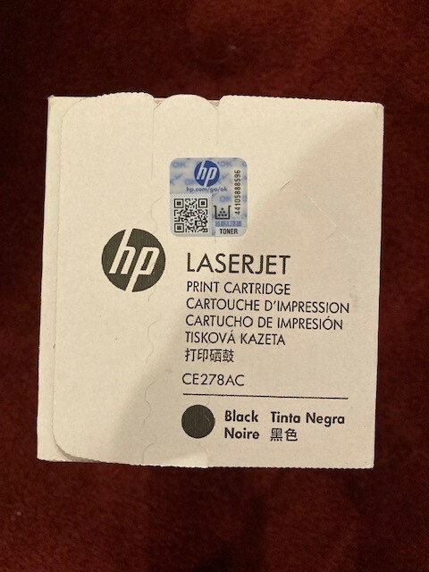 HP CE278AC 78A Black LaserJet Toner Cartridge - LaserJet Pro P1556 ...
