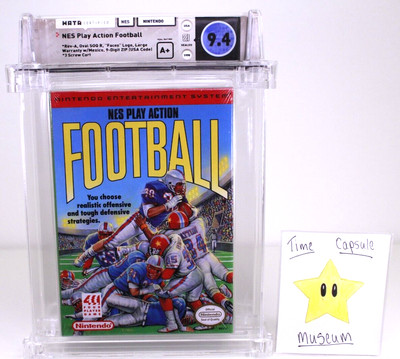 Play Action Football Brand New NES Nintendo Factory Sealed WATA Grade 9 ...