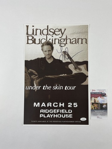 Lindsey Buckingham Signed Concert Gig Show Poster Fleetwood Mac JSA COA ...