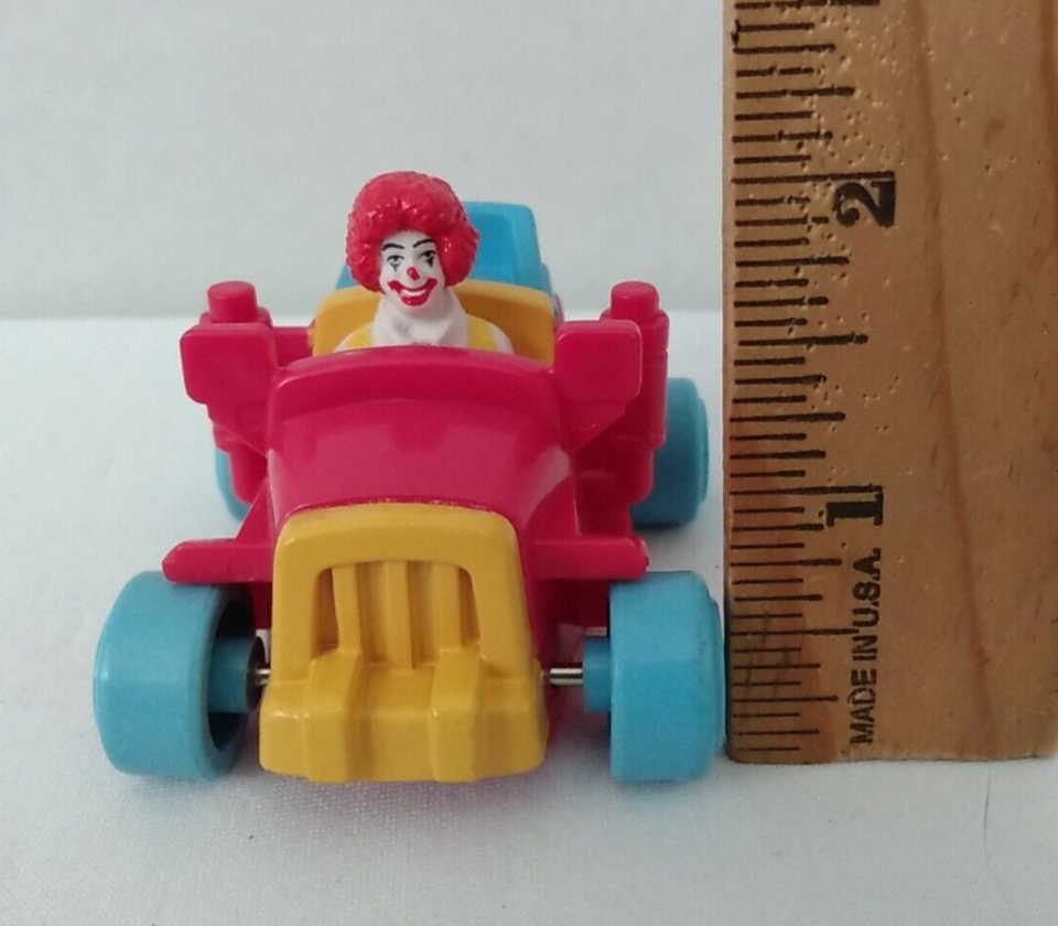 Lot of 3 McDonalds VTG Ronald McDonald toys, 1 New in pkg, 1990 Ronald ...