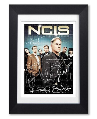NCIS CAST SIGNED POSTER PRINT TV SHOW SERIES SEASON PHOTO AUTOGRAPH ...