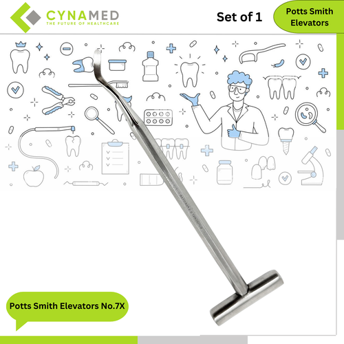 Cynamed Dental Surgical Premium Instruments Potts Smith Elevators No.7X ...