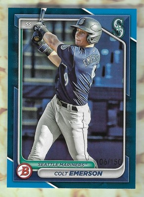 COLT EMERSON 2024 TOPPS BOWMAN BLUE SP ROOKIE RC INSERT #'D /150 MLB ...