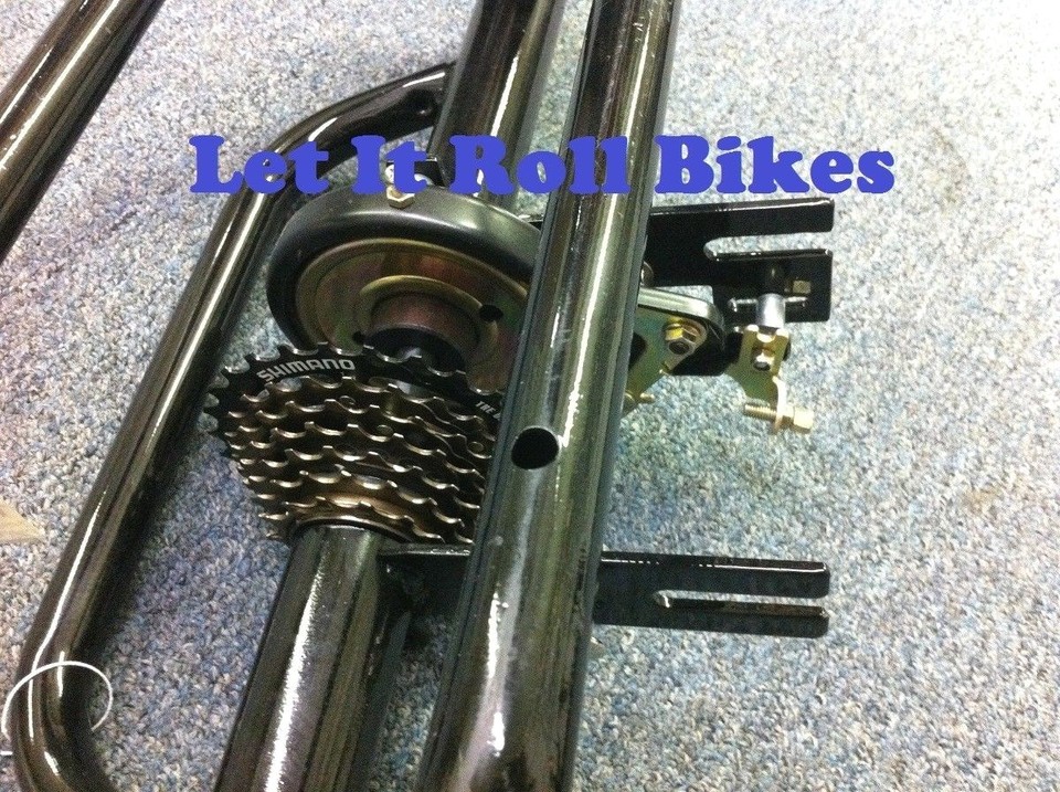 TRICYCLE CONVERSION KIT 7-SPEED SHIMANO 15MM AXLE HOLLOW HUB WHEELS NEW ...