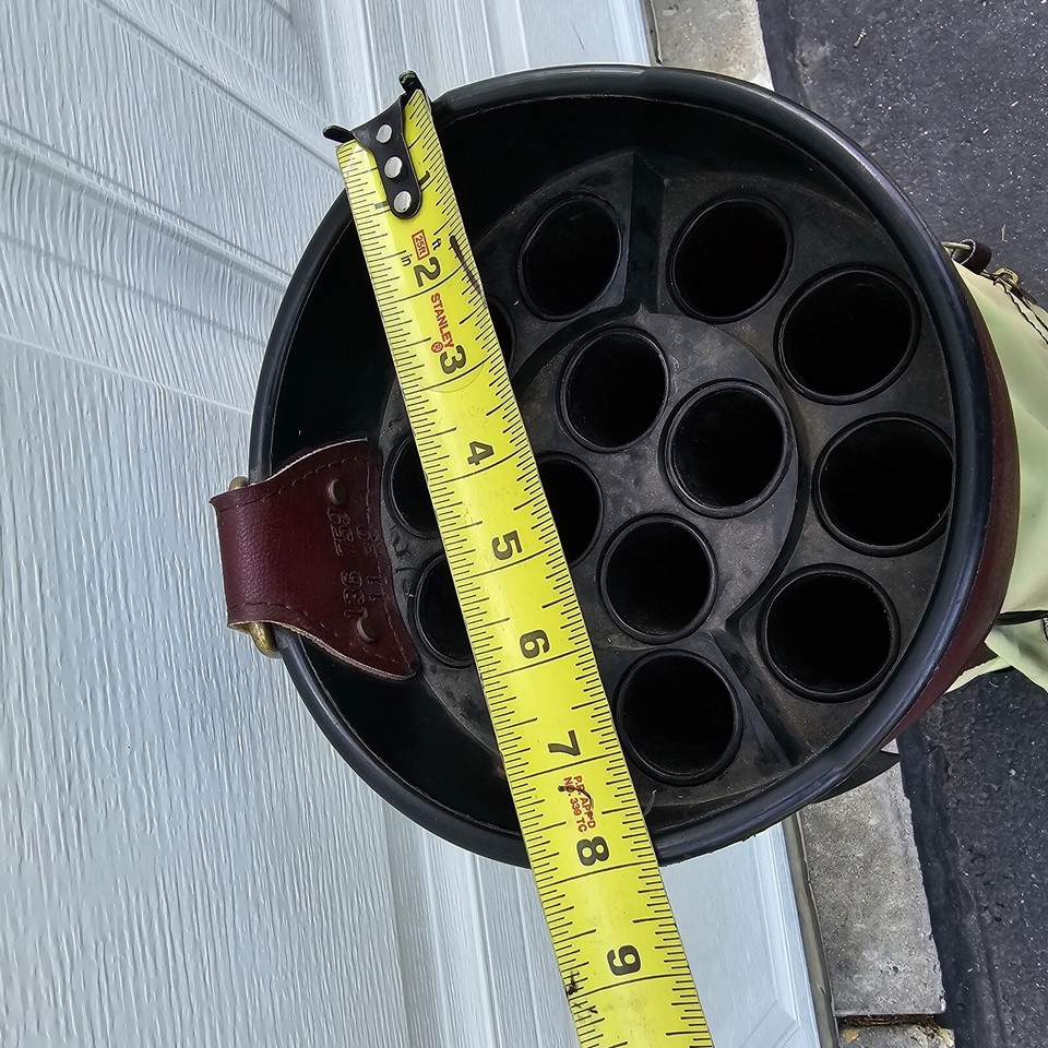 VINTAGE Voit Golf Club Shoulder Bag Faux Leather Tan Brown *Made In USA ...
