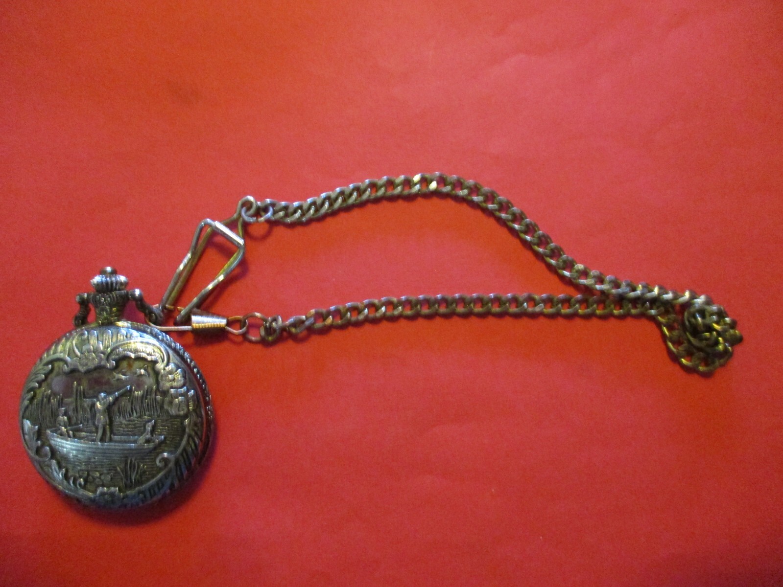 Vintage Geneva Quartz Pocket Watch Duck Hunting Needs Repair | eBay