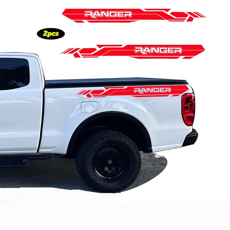 Car Bed Side Stripes Graphics Vinyl Decals for Ford Ranger Pickup ...