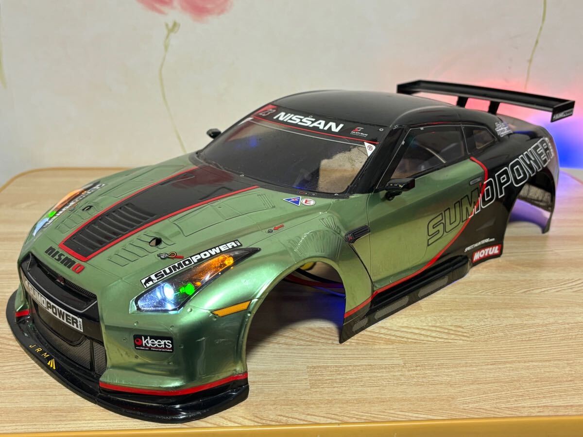Tamiya 1/10 Nissan Gt-R R35 Rc Drift Car Body Led Underglow Tlu-01 ...