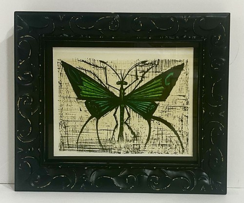 TWO Bernard Buffet 1968 Original Lithographs Framed COA | eBay