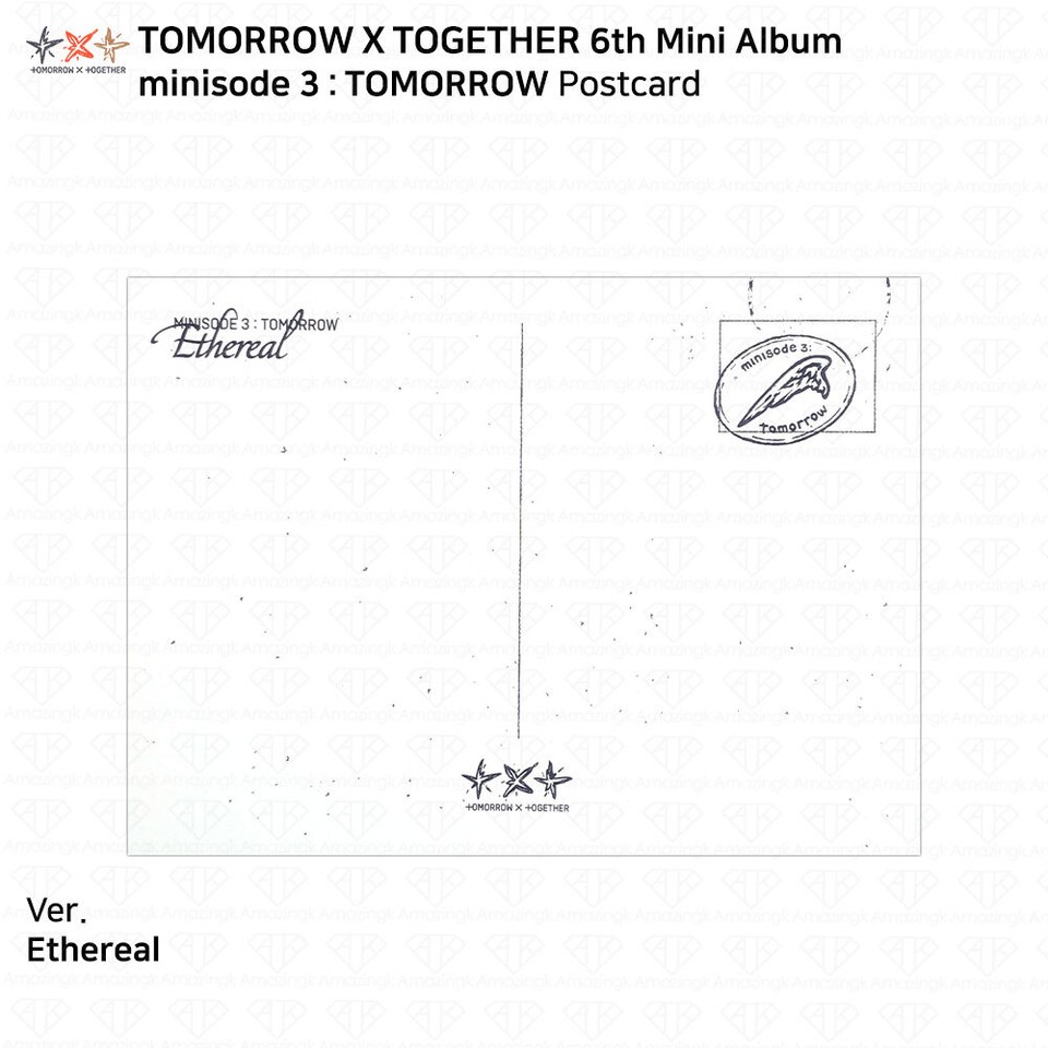 TXT Tomorrow X Together minisode 3: TOMORROW Photocard Postcard Poster ...