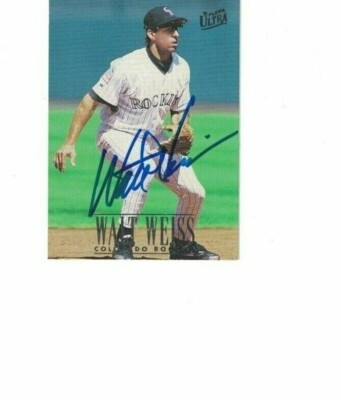 WALT WEISS SIGNED IP FLEER ULTRA #476 1996 COLORADO ROCKIES AUTO | eBay