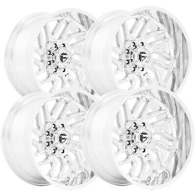 (Set of 4) Fuel D809 Hurricane 20x9 8x180 +20mm Polished Wheels Rims 20 ...