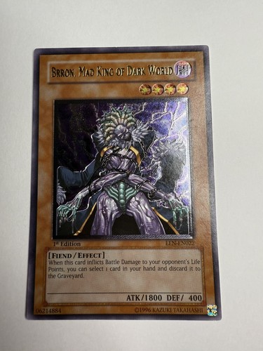Yu-Gi-Oh Brron, Mad King Of Dark World Ultimate Rare 1st EEN-EN022 | eBay