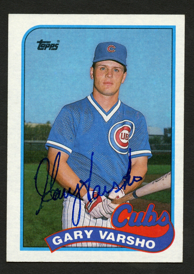 Gary Varsho #613 signed autograph auto 1989 Topps Baseball Trading Card ...