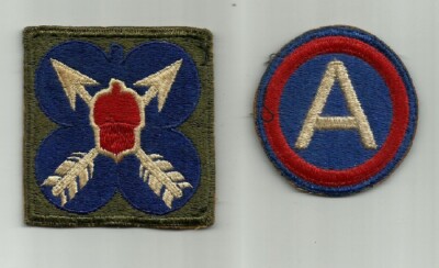 US Army Patches 21st Corps Acorn & Arrows & 3rd Army Circle A, Service ...