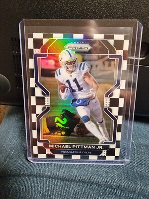 2021 Panini Prizm Football Michael Pittman Jr Checker Board Colts SSP ...