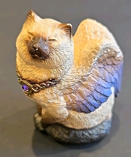 Vintage Windstone Editions Flap Cat Siamese Winged Cat Figurine 3-1/2 ...