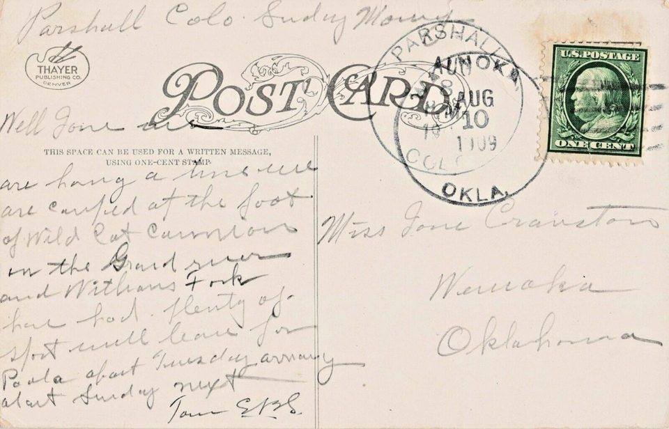Postcard CO Boulder Gilpin Grand County Colorado-Moffat Rd/Hill Railway ...