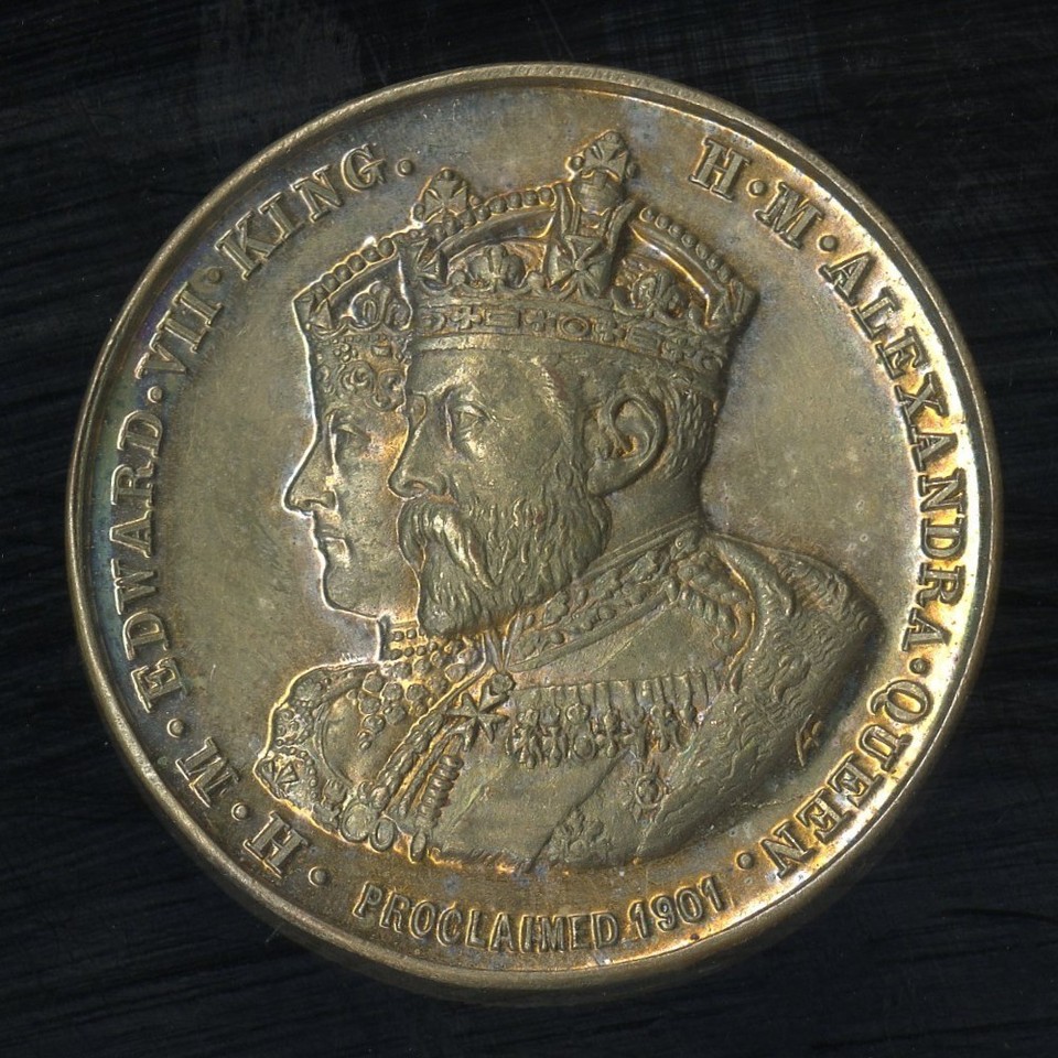 British SIlver Medal Edward VII Balloon School Royal Engineers 1901 ...