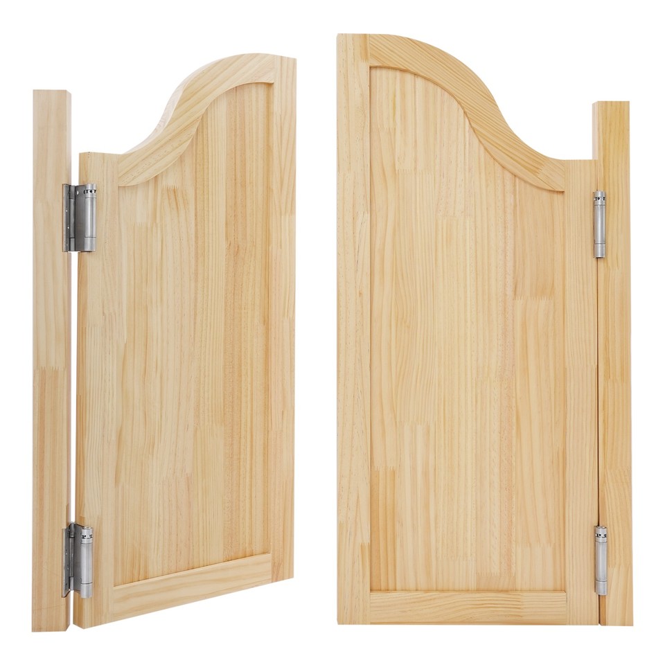 180° Swing Solid Wood Door Partition Door For Shop Entrance Partition ...