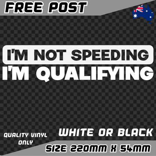 Im Not Speeding Sticker Decal Vinyl Car JDM Drift Funny Race Drag LS1 ...