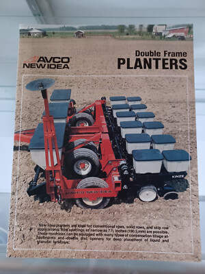 Avco New Idea Double Frame Planters Advertisement Brochure | eBay