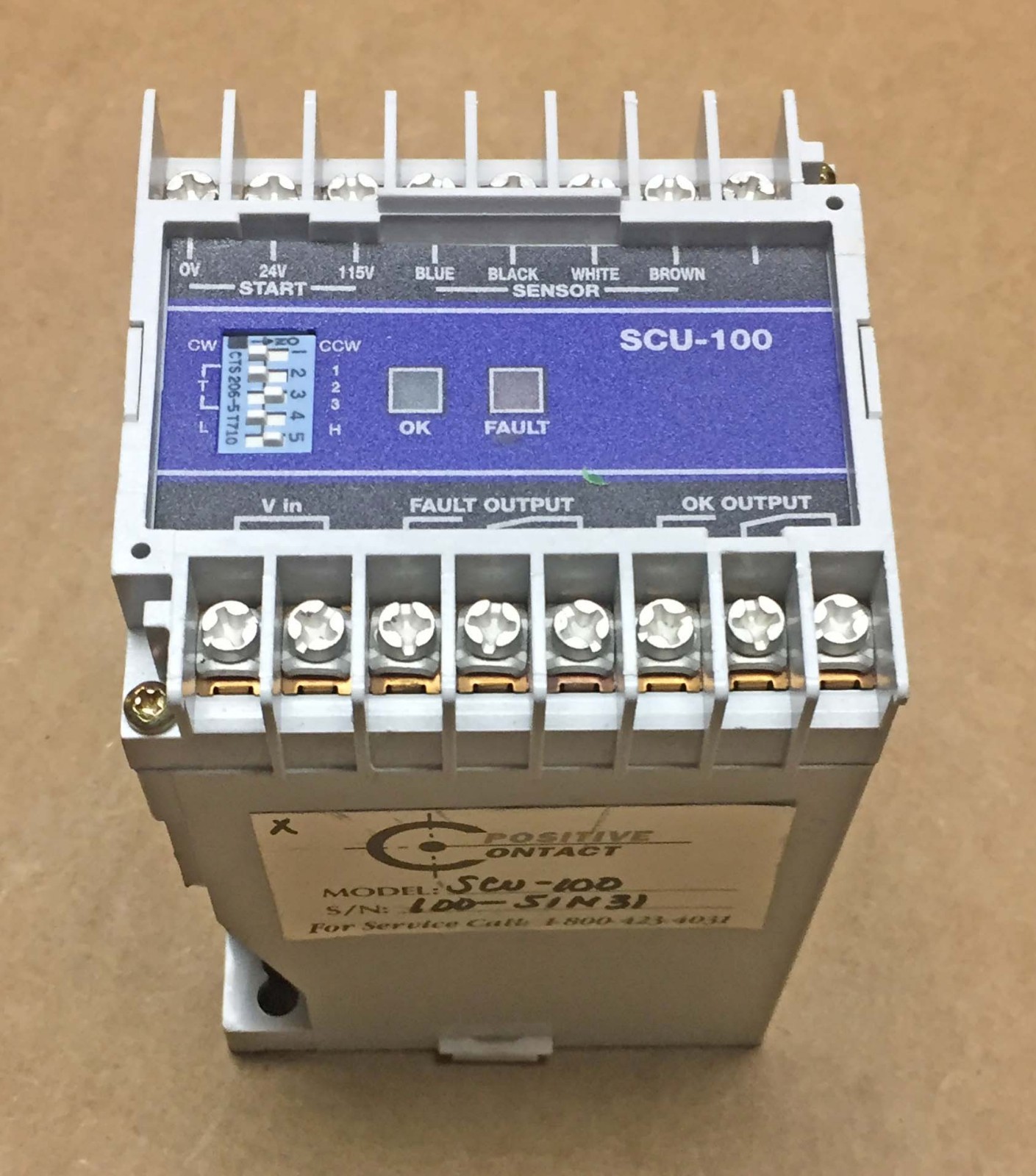 Positive Contact SCU-100 CONTROL BOX 24V/115V FOR PCS-100 SENSOR | eBay