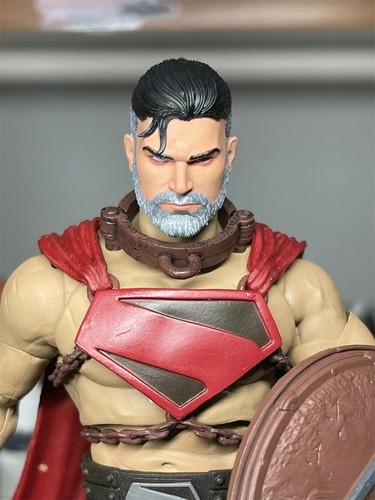 1/12 Painted War Superman Comics Head Carved Fit 6'' ML Action Figure ...