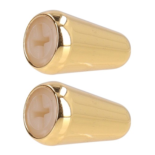 (Gold)2PCS Guitar Pickup Switch Caps 3 Way 5 Way Toggle Switch Knob Tip ...