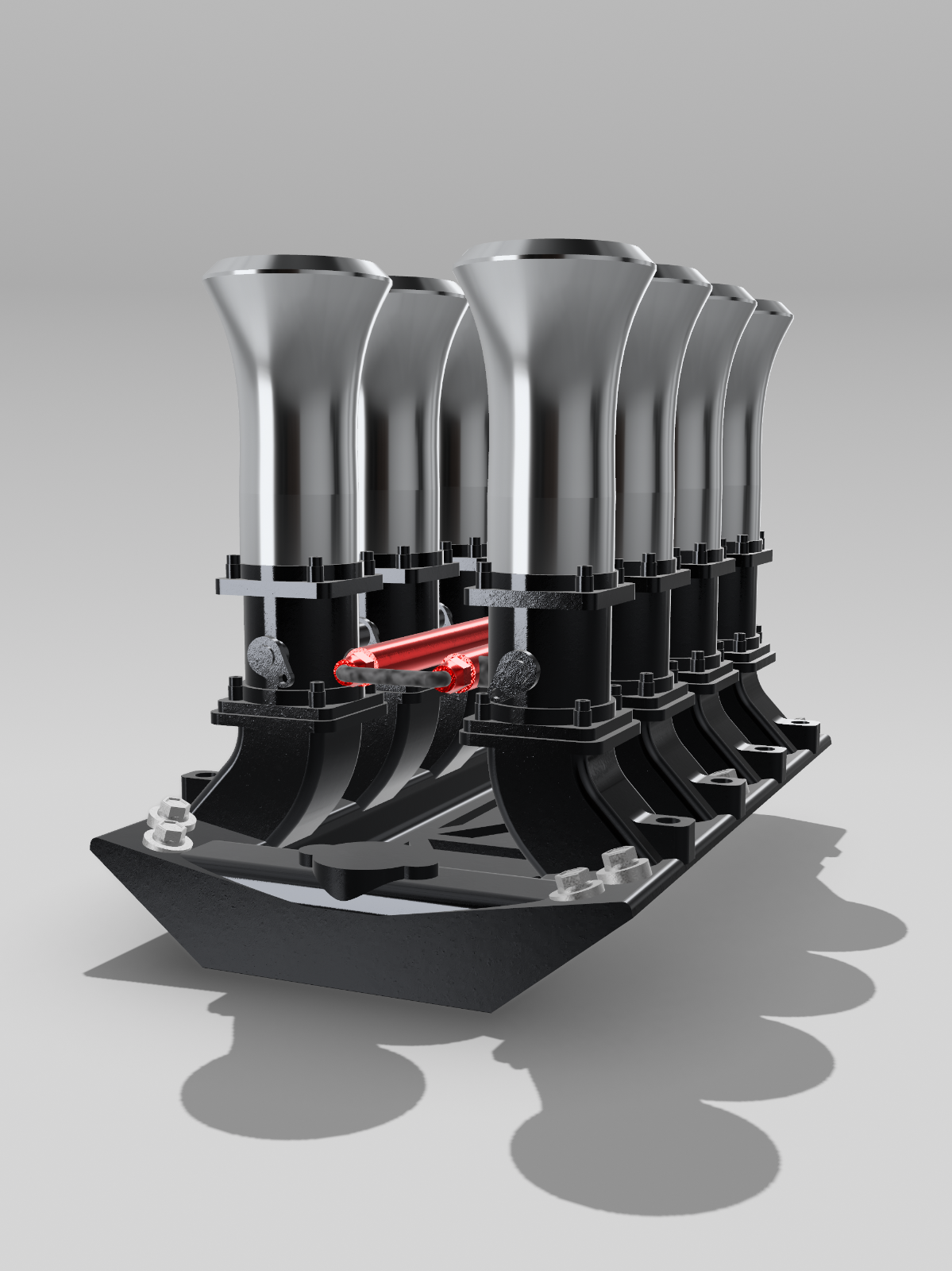 Holden 304 ITB Injected Engine w/ 3 Stack Styles - 1/24 - 3D Printed ...