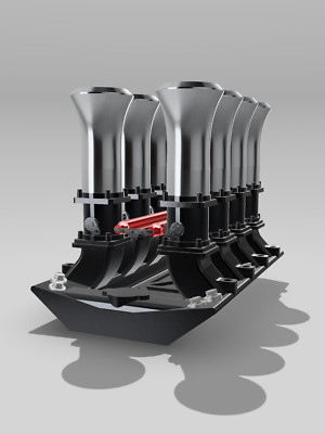 Holden 304 ITB Injected Engine w/ 3 Stack Styles - 1/24 - 3D Printed ...