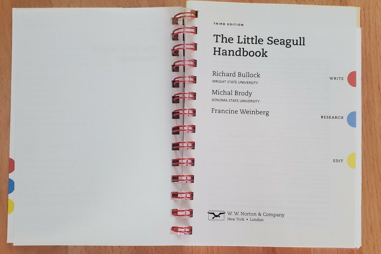 The Little Seagull Handbook by Weinberg, Francine Book The Fast Free ...