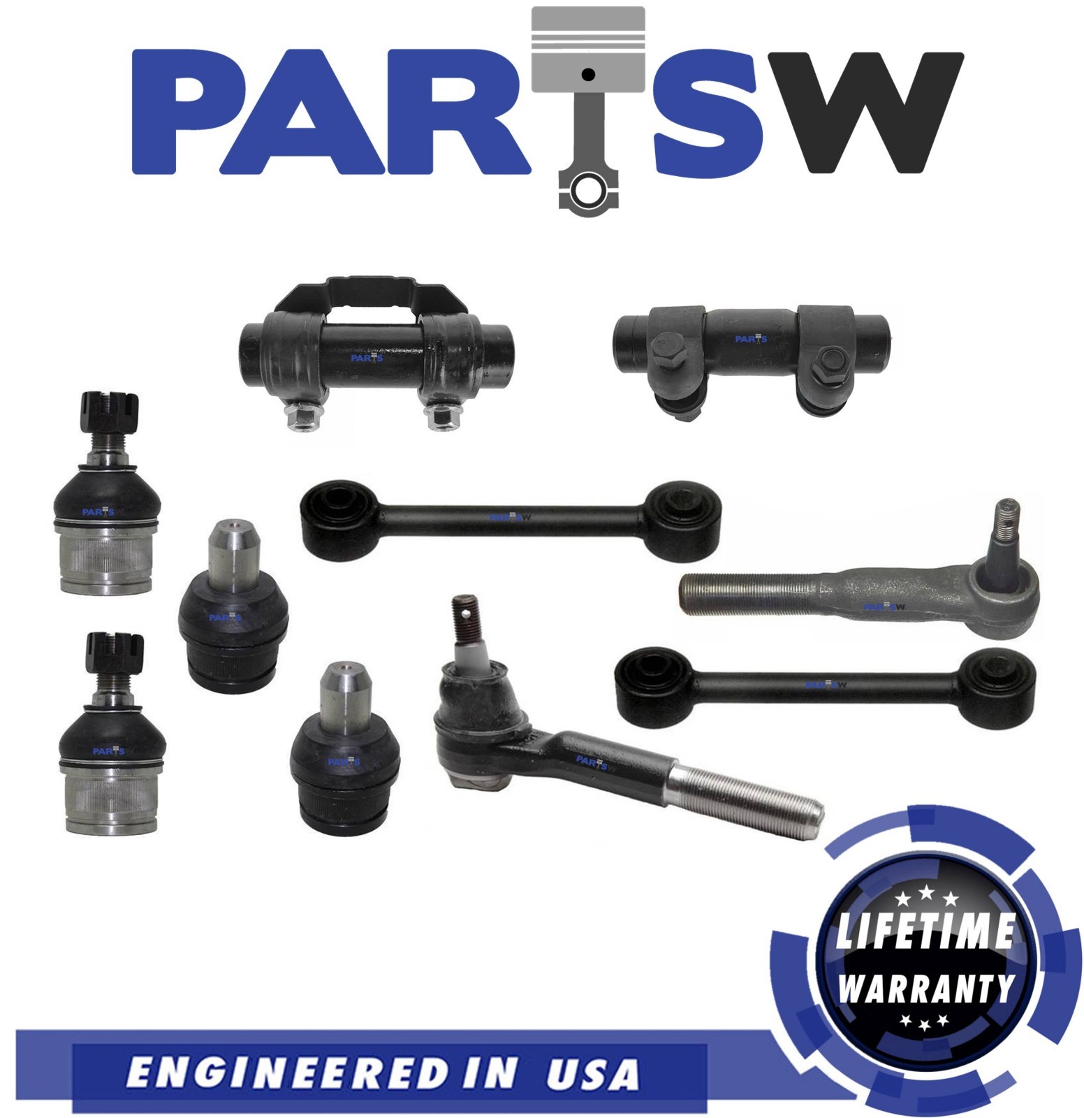 10 Pc Suspension Kit for Ford Excursion F-250 F-350 Super Dutty Outer ...