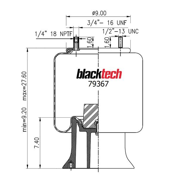 BlackTech Air Springs W01-358-9367 / B-4375 "Best Warranty" | eBay