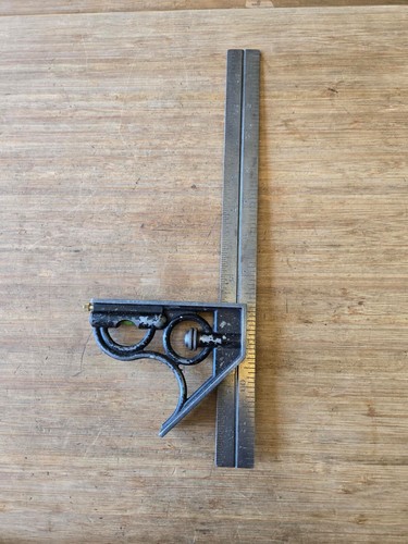 Antique Union Tool CO. 12" Adjustable Combination Square *WITH SCRIBE ...