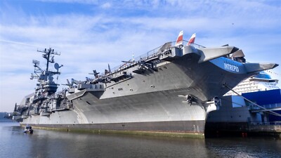 USS Intrepid CV-11 Museum Navy Ship POSTER PICTURE PHOTO PRINT BANNER ...